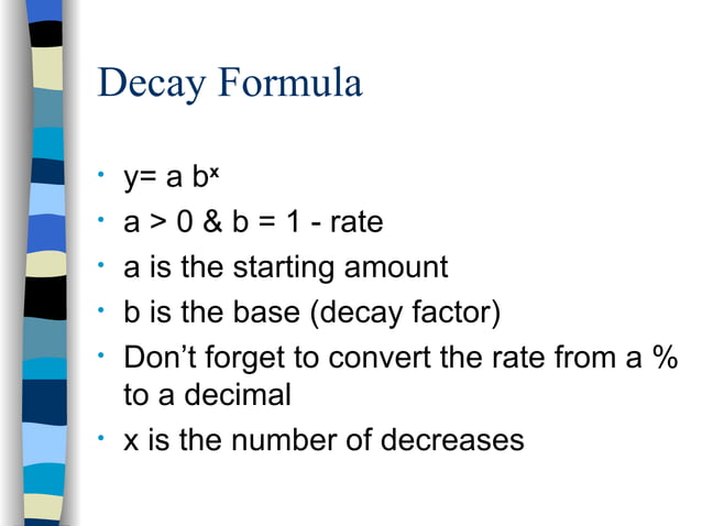 Exponential Decay | PPT