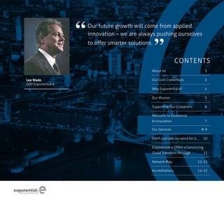 Exponential e company overview brochure | PDF