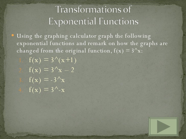 Exponential Functions
