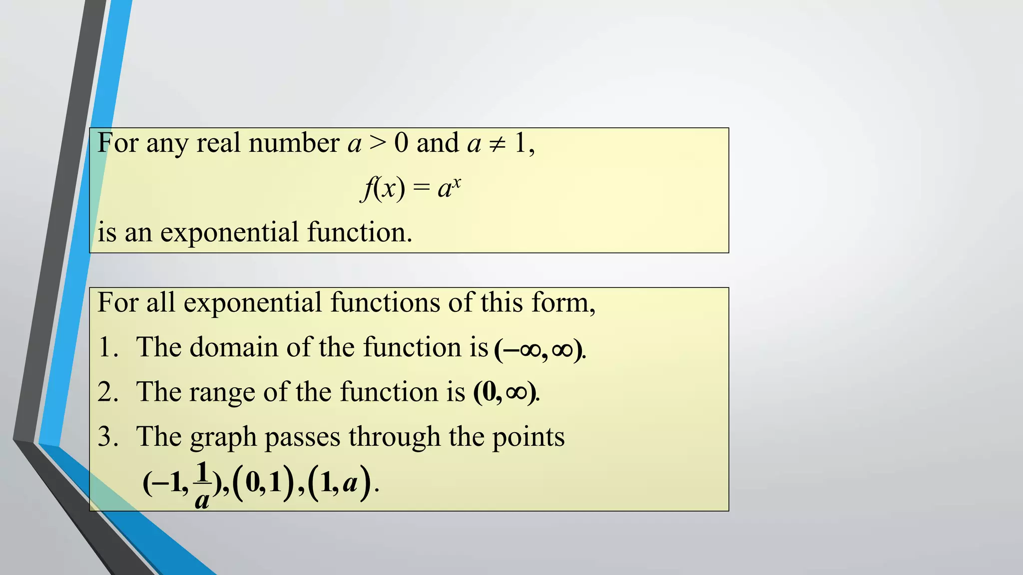 Exponential and logarithmic functions | PPTX | Physics | Science