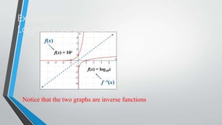 Exponential and logarithmic functions | PPTX | Physics | Science