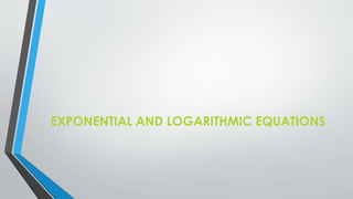 Exponential and logarithmic functions | PPT