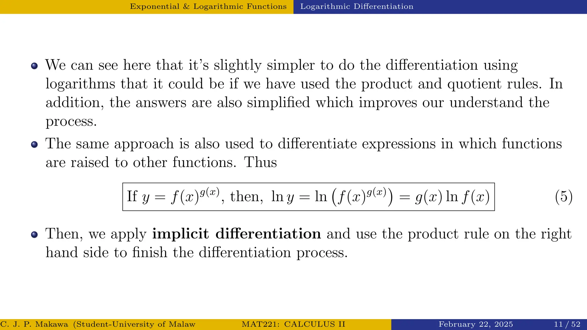 MAT221: CALCULUS II | Transcendental Functions -Exponential and ...
