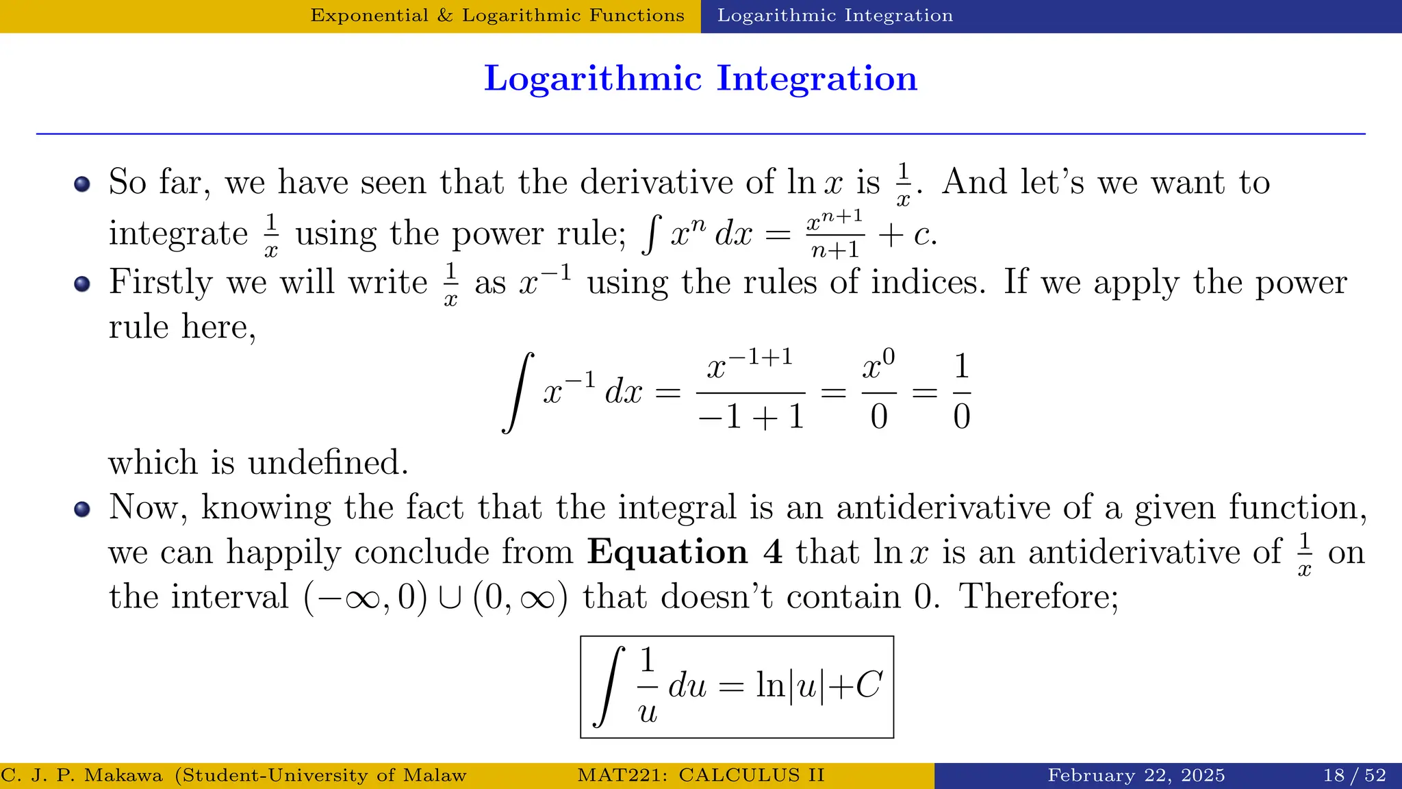 MAT221: CALCULUS II | Transcendental Functions -Exponential and ...