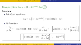 MAT221: CALCULUS II | Transcendental Functions -Exponential and ...