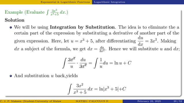 MAT221: CALCULUS II | Transcendental Functions -Exponential and ...