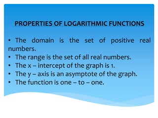 Exponential and logrithmic functions | PPTX
