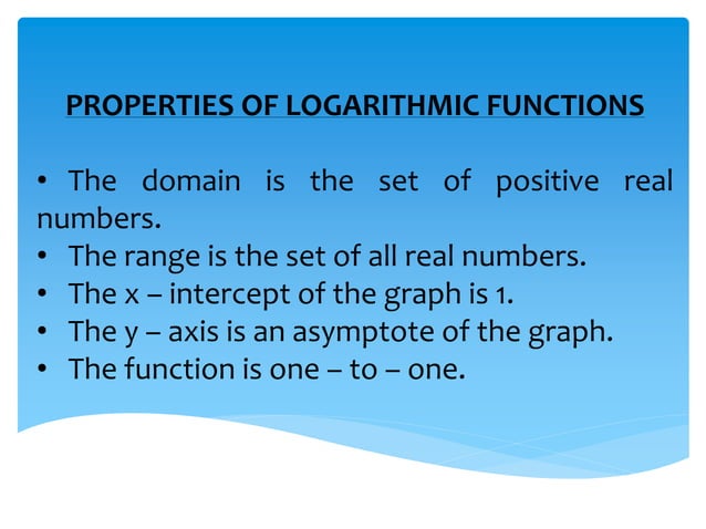 Exponential and logrithmic functions | PPTX | Physics | Science