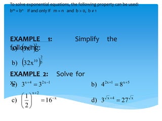 Exponential and logrithmic functions | PPTX