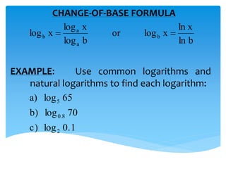 Exponential and logrithmic functions | PPTX