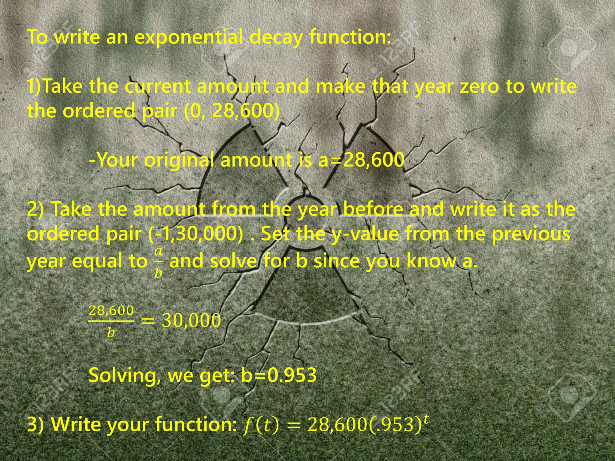 Exponential decay | PPTX