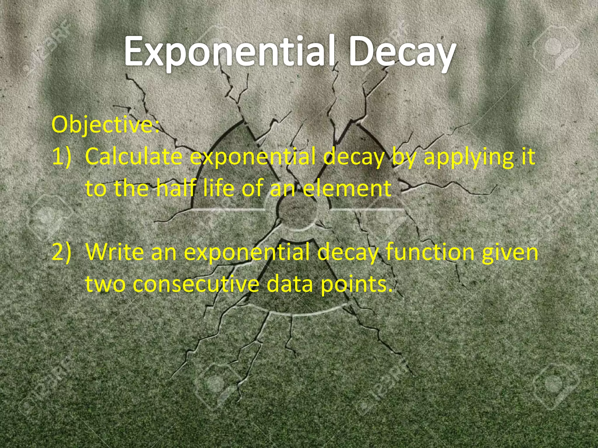 Exponential decay | PPTX