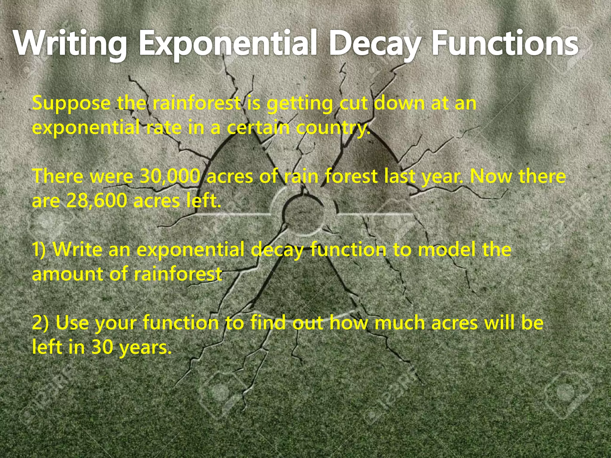 Exponential decay | PPTX