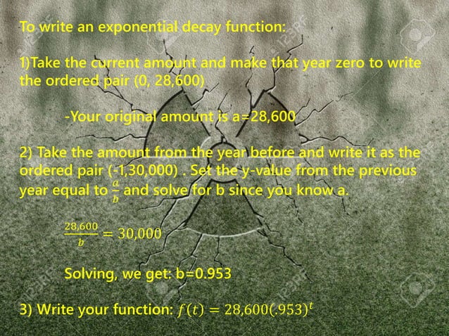 Exponential decay | PPTX