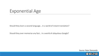 Education in the Exponential Age | PDF