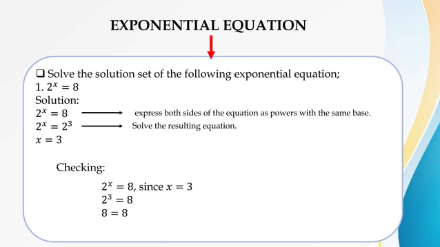 Exponential Equation & Inequalities.pptx | Physics | Science