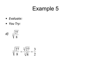 Radical To Exponential Form