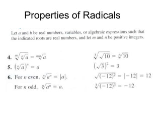 Radical Exponent Form