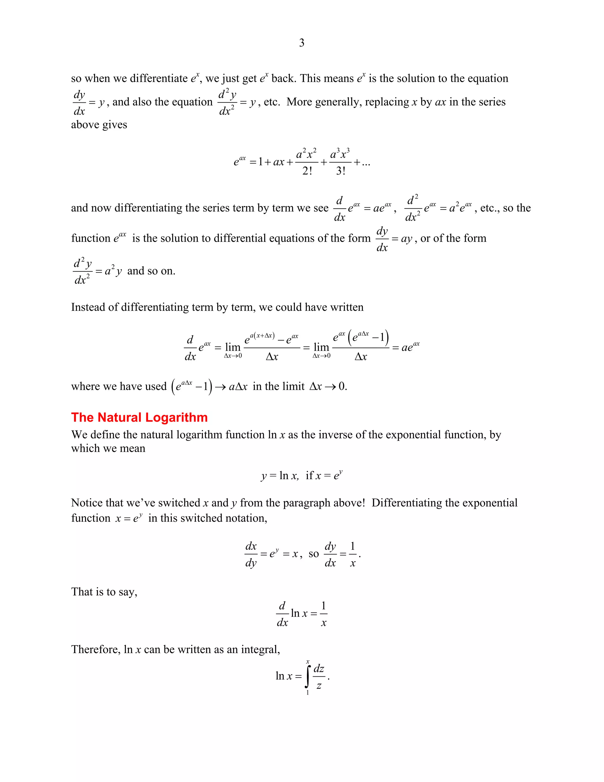 Exponential function | PDF