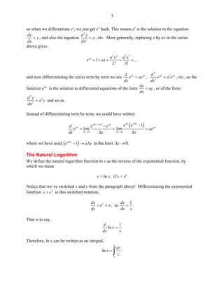 Exponential function | PDF