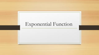 Understanding Exponential Functions: Concepts, Graphs, and Real-World ...