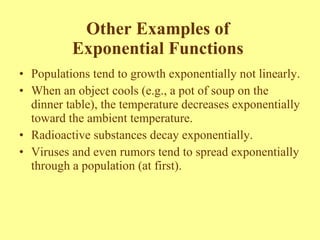 Exponential functions | PPT