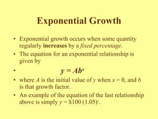 Exponential Function Equation
