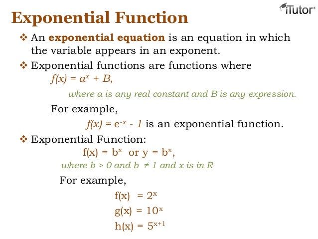 Exponential Functions