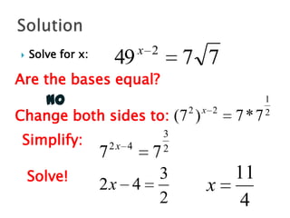 Exponential functions | PPT