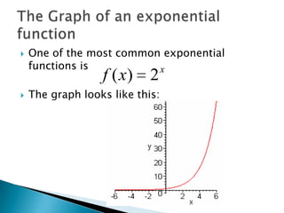 Exponential functions | PPT