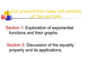 Exponential functions | PPT