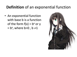Exponential functions - General Mathematics | PPTX