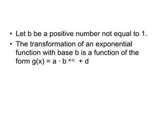 Exponential functions - General Mathematics | PPTX