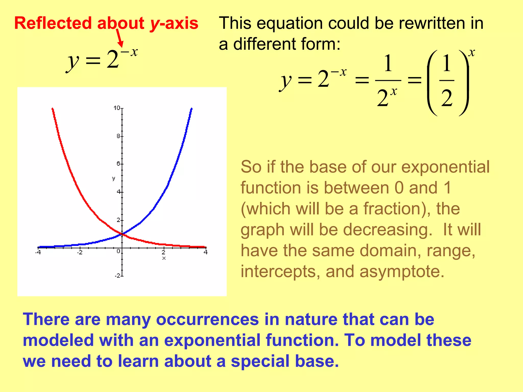 Exponential functions | PPT