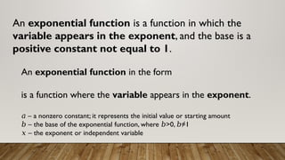 Exponential Functions- Definition, Types and Properties.pptx