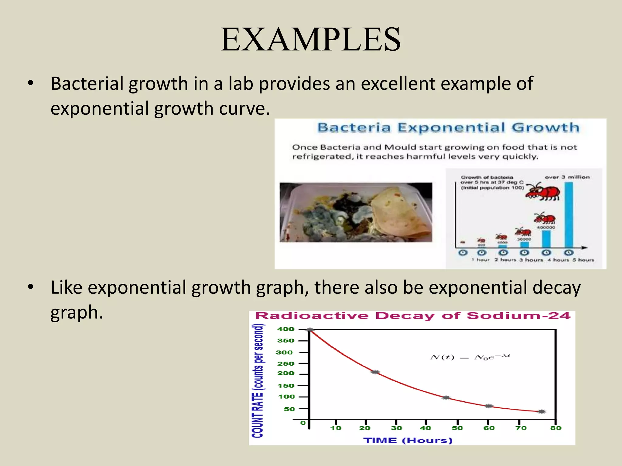 EXPONENTIAL GRAPH.pptx | Chemistry | Science