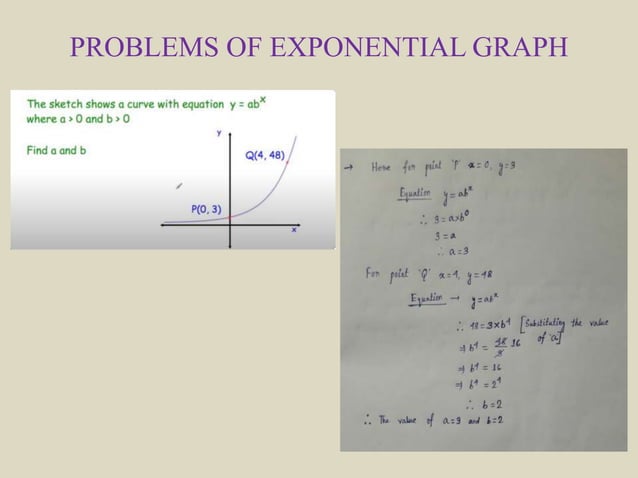 EXPONENTIAL GRAPH.pptx | Chemistry | Science