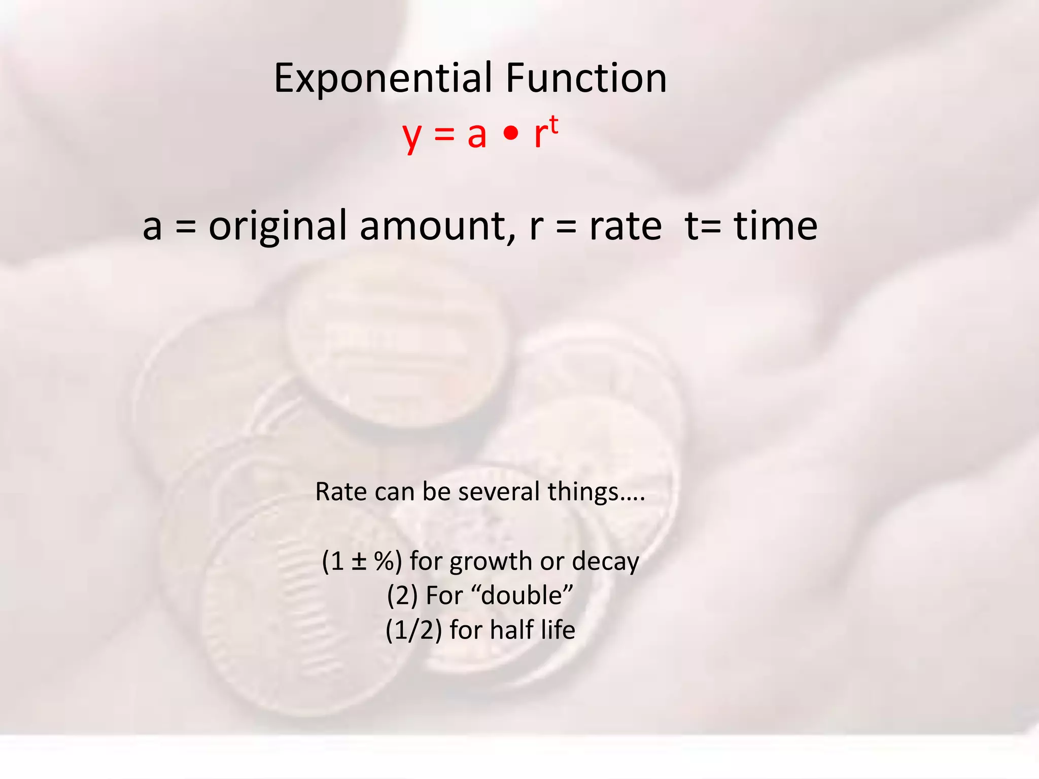Exponential growth and interest | PPTX