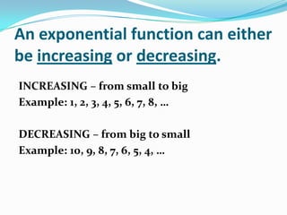 Exponential Growth And Decay | PPTX