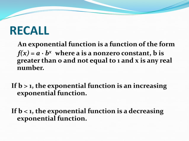 Exponential Growth And Decay | PPTX | Physics | Science