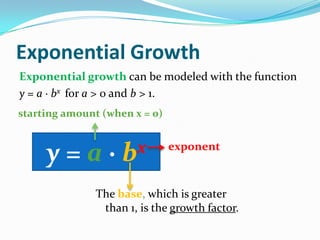 Exponential Growth And Decay | PPT