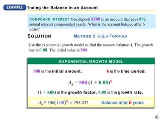 Exponential growth and decay | PPT