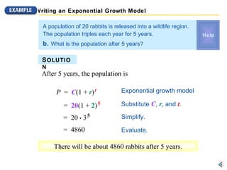 Exponential growth and decay | PPT