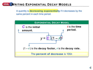 Exponential growth and decay | PPT
