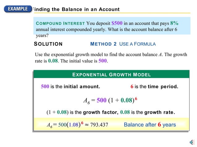 Exponential growth and decay | PPT | Business Accounting & Finance ...