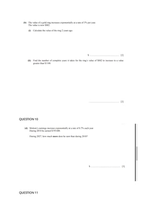EXPONENTIAL GROWTH AND DECAY CLASS QUESTIONS | PDF