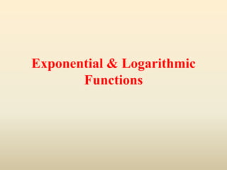 Exponential & Logarithmic Functions--.ppsx | Maps & Navigation
