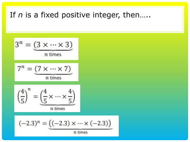 Exponential Notation Slides | PPTX