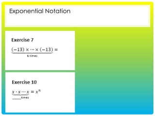 Exponential Notation Slides | PPTX