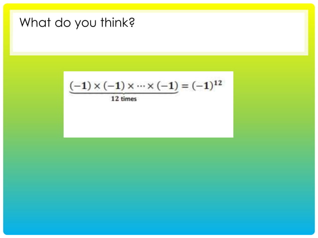 Exponential Notation Slides | PPTX
